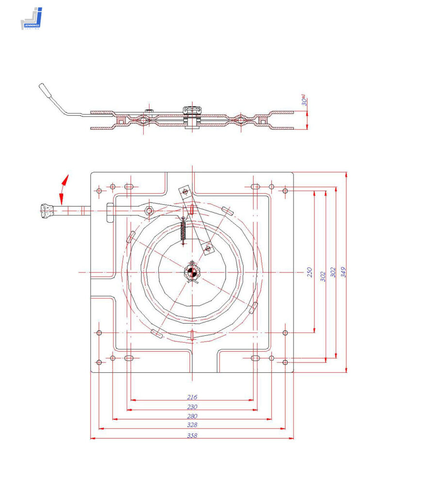 Heavy Duty Low Profile Seat Swivel | Jennings | Swivel Seats